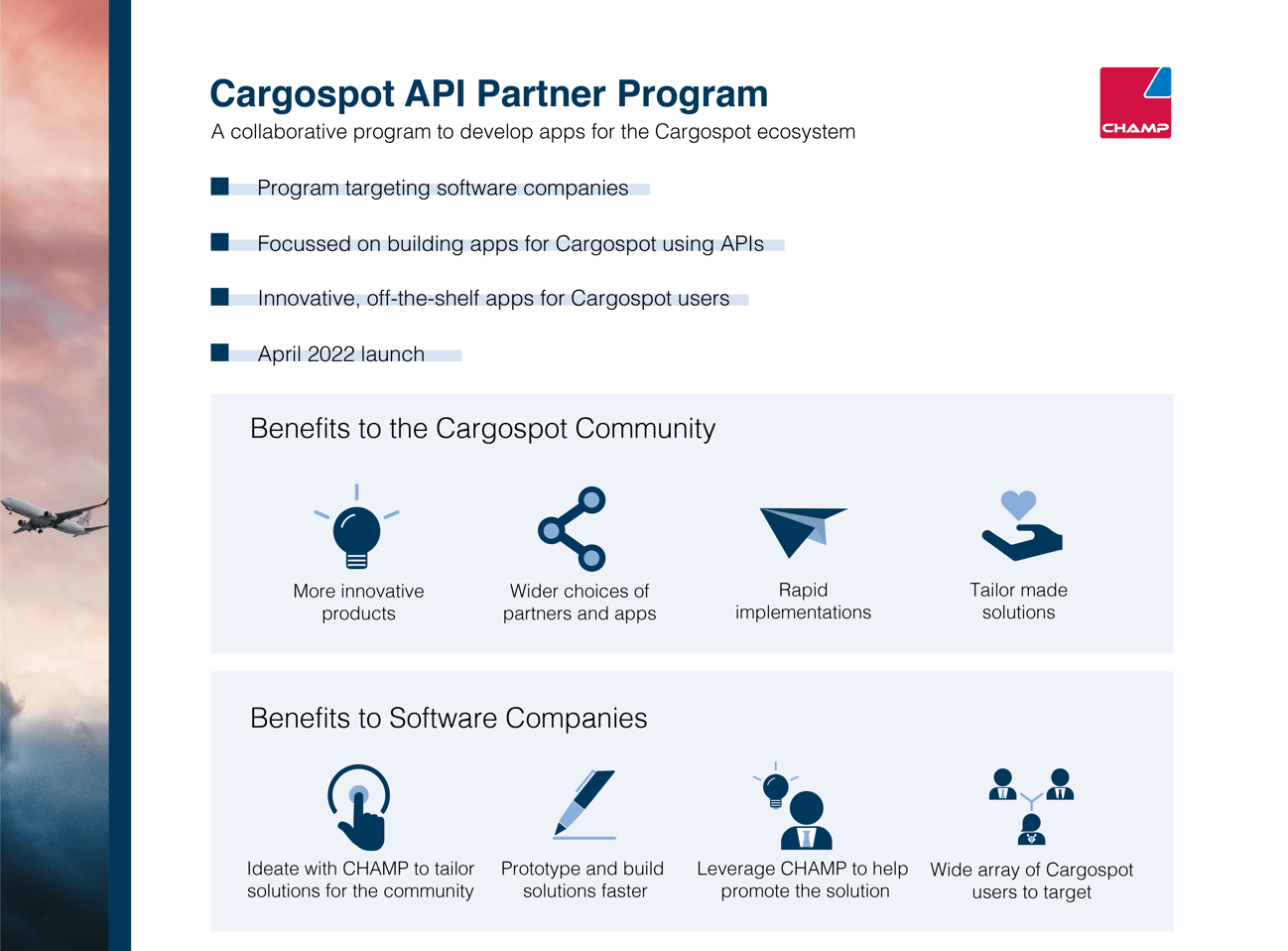CHAMP Cargosystems launches API Partner Program for Cargospot